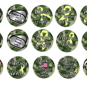 Support Our Troops 1 Inch Printable Bottle Cap Images Military Support ...