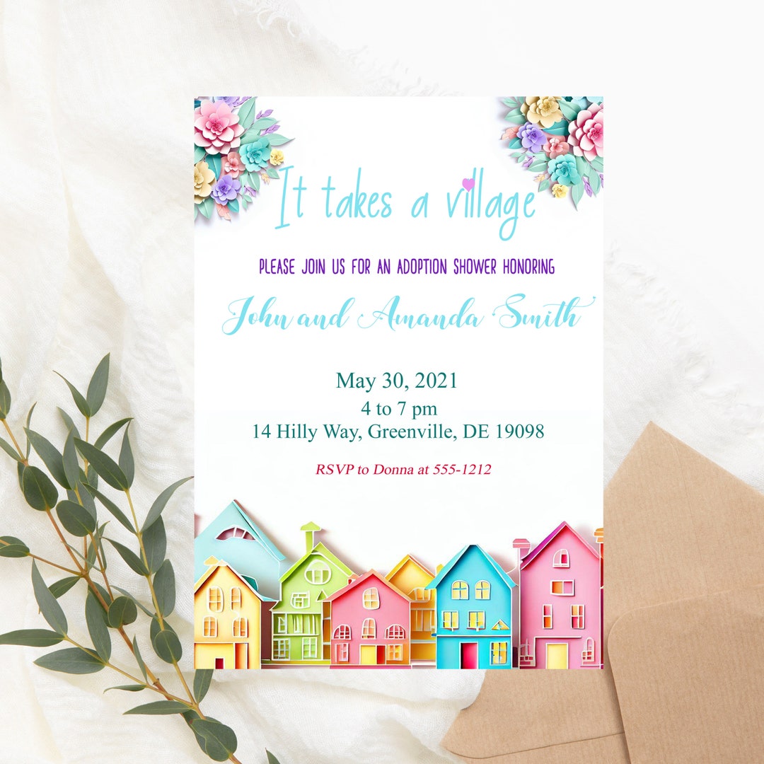 Adoption Shower Party Invitation - PRINTABLE Adoption Invitation - It ...