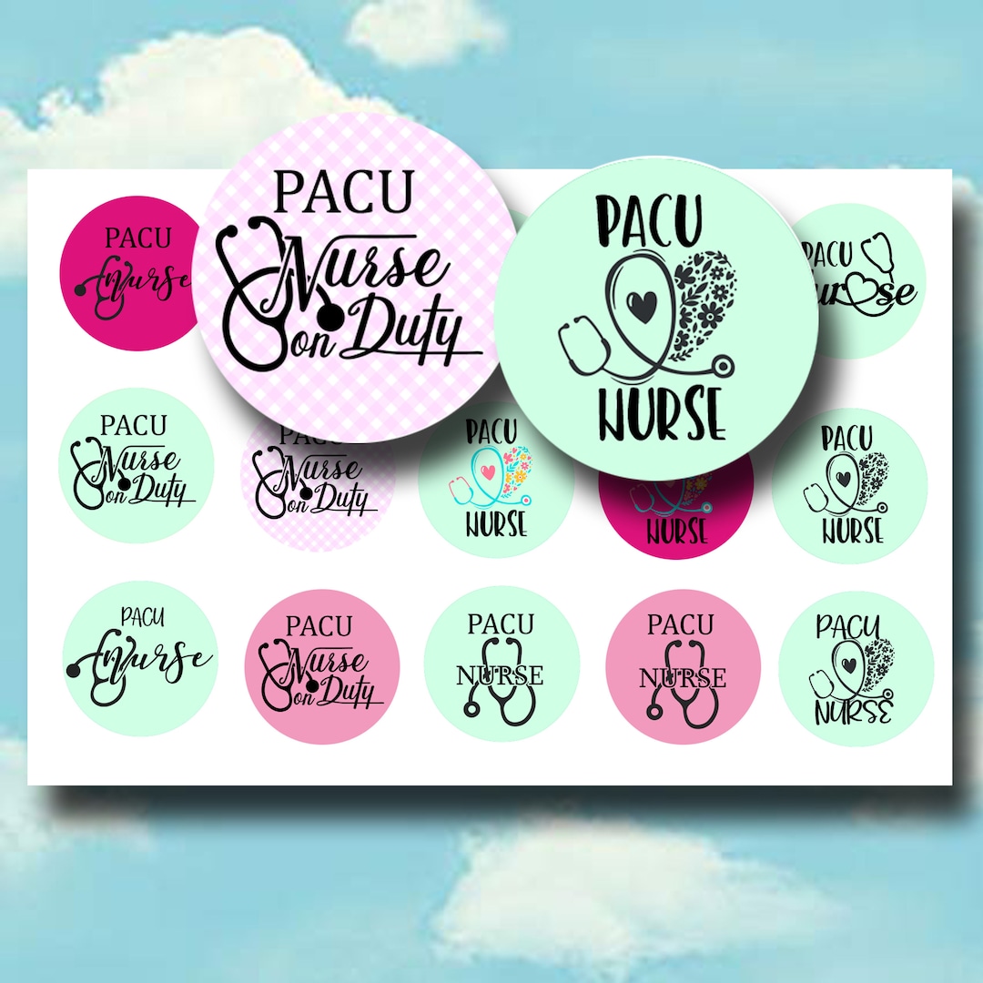 PACU Nurse 1 Inch Circle Bottle Cap Images - Nursing Bottlecap 1 Inch ...