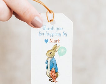 Peter Rabbit Name Tag - Etsy