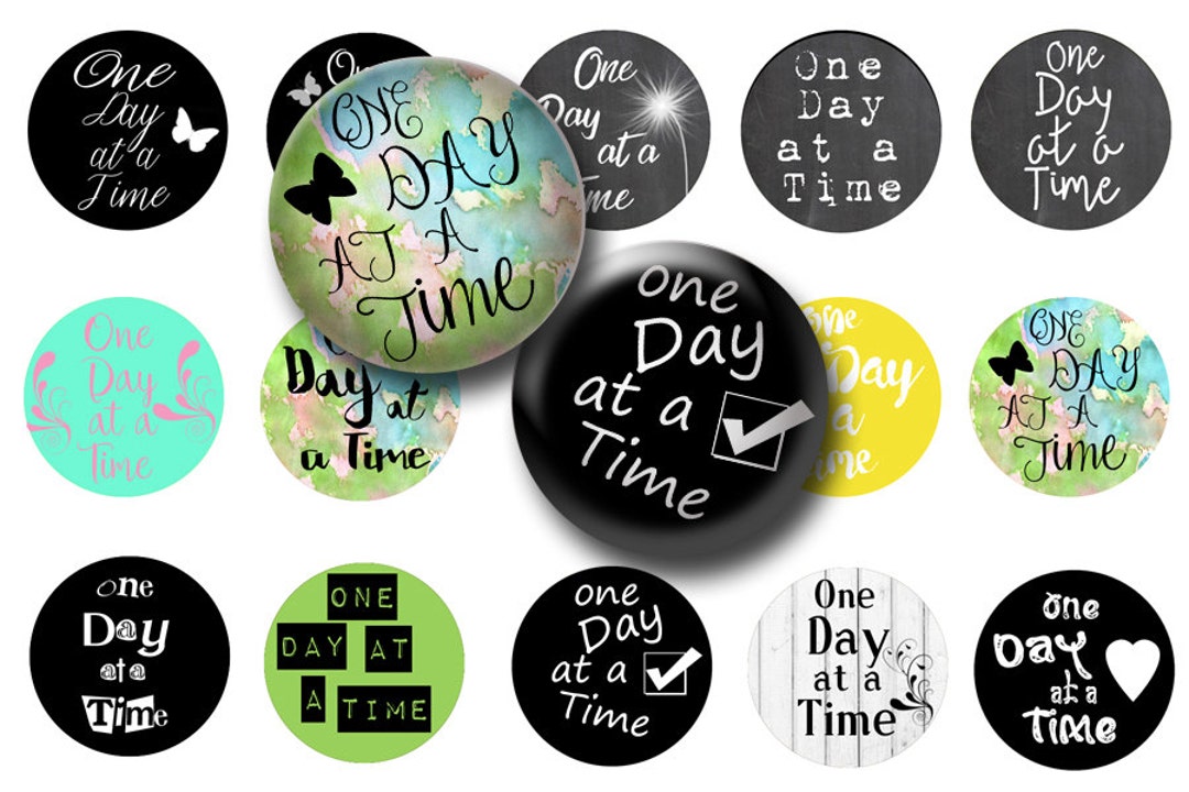 Recovery Quote Bottle Cap Images – Inspirational 1 Inch Circles – 4x6 ...