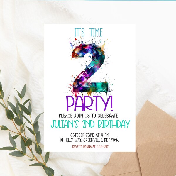 Time 2 Party Invitation - Etsy