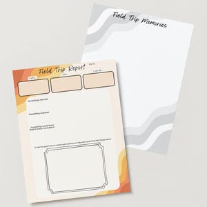 Field Trip Form Packet: Printable Permission Slip, Chaperone Sheet ...