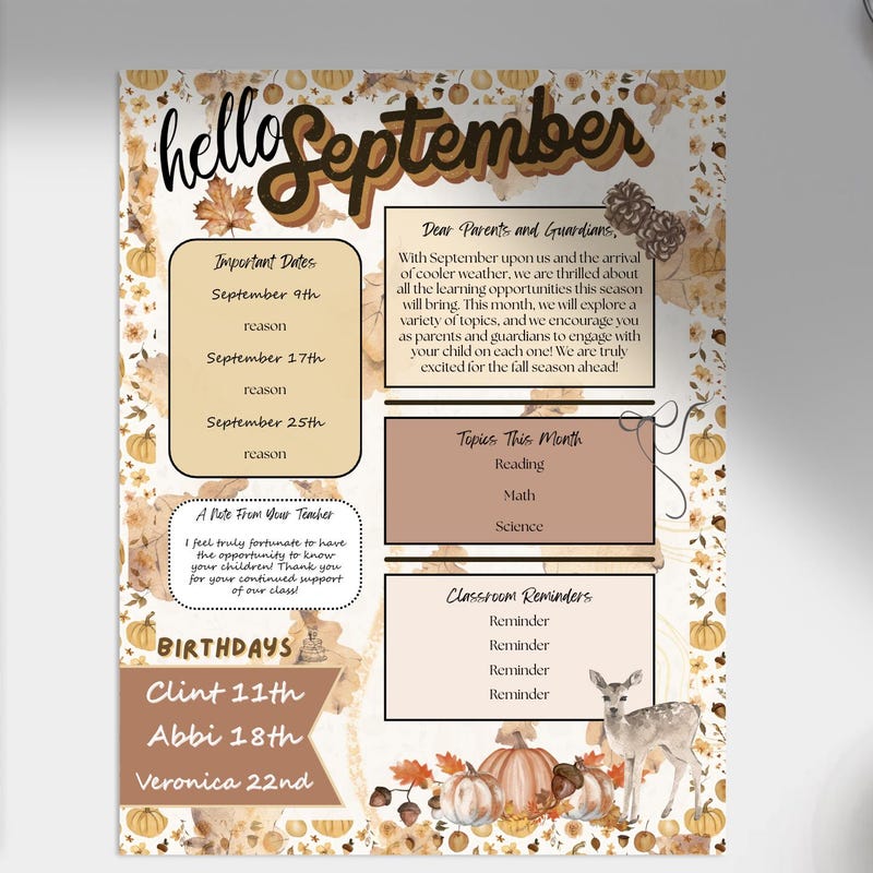Newsletter Template - Etsy