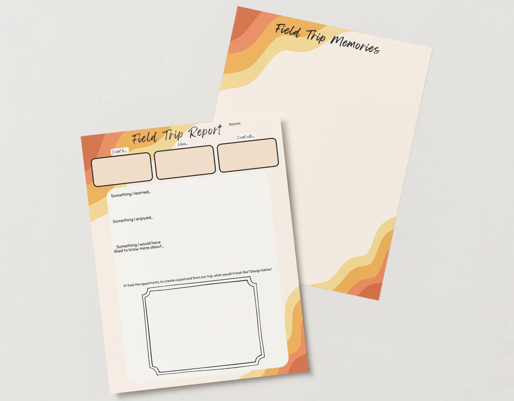 Field Trip Form Packet: Printable Permission Slip, Chaperone Sheet ...