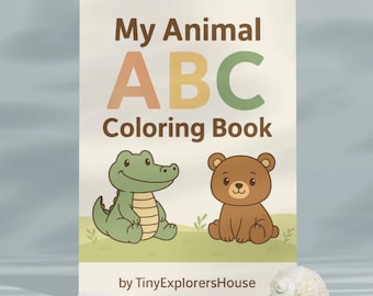 My Animal ABC Coloring Book – Printable Alphabet Animals PDF for Kids ...
