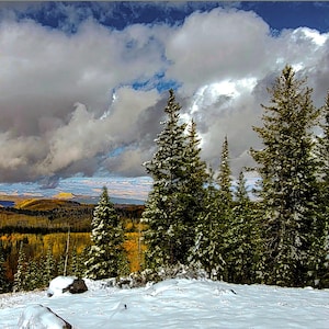 Grand Mesa Colorado Print: Autumn Snow Rocky Mountain Scenery - Etsy