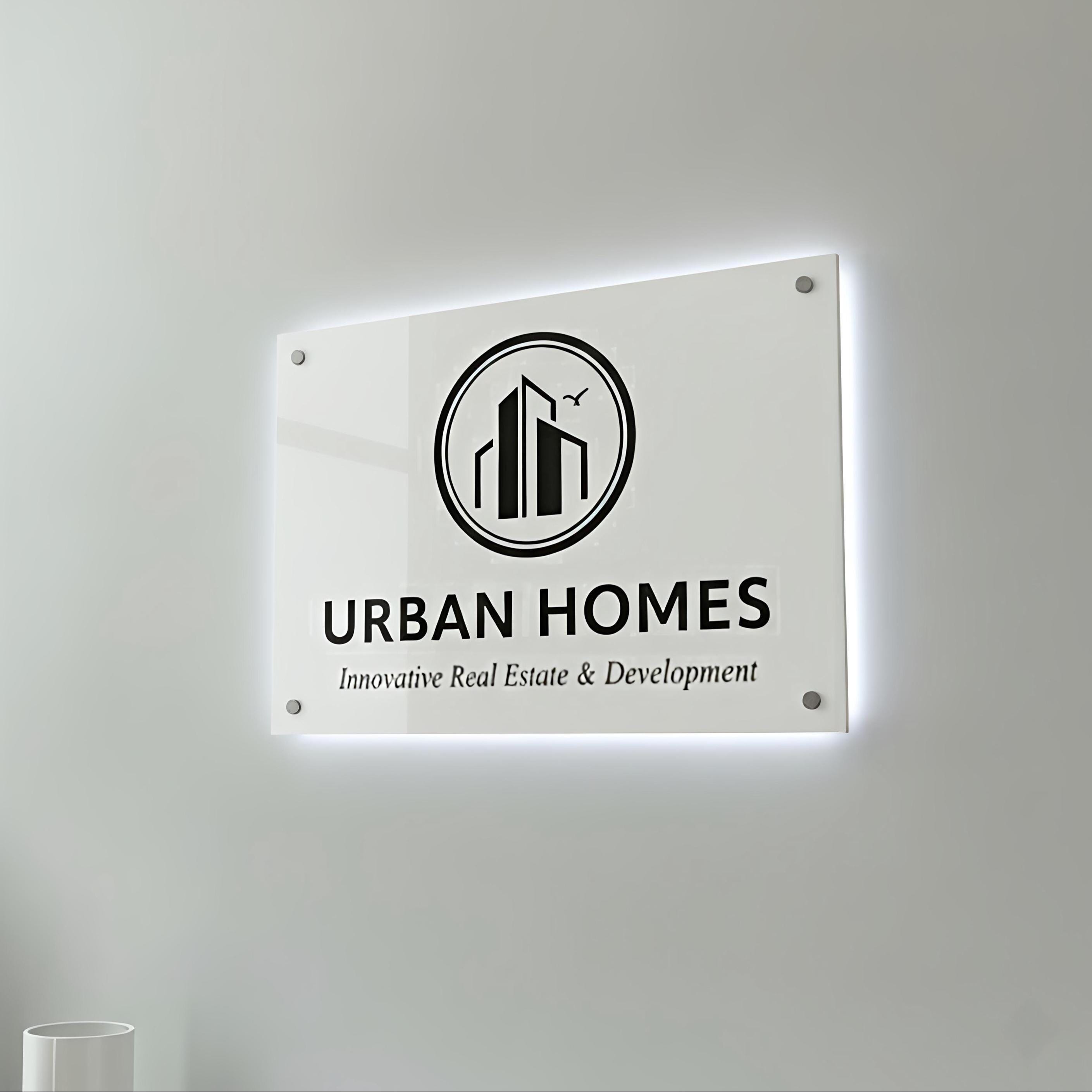 Custom LED Business Sign, Business Company Logo, Branding Logo Signage ...