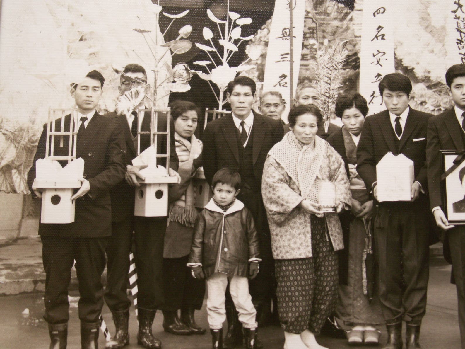 Vintage Japanese Funeral Photo at Temple With Monks and Prayer | Etsy