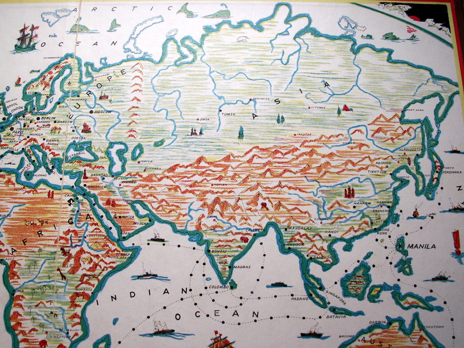 Vintage Hendrik Van Loon Wide World Travel Board Game 1933 | Etsy