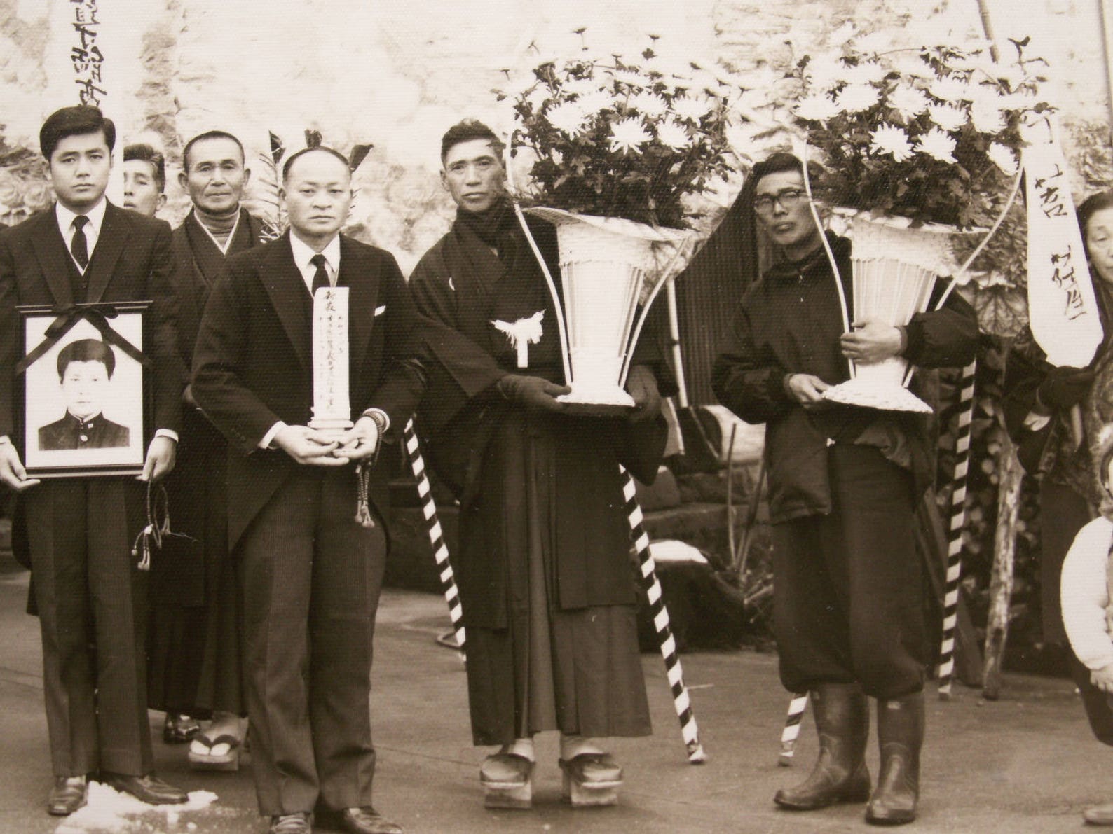 Vintage Japanese Funeral Photo at Temple With Monks and Prayer | Etsy