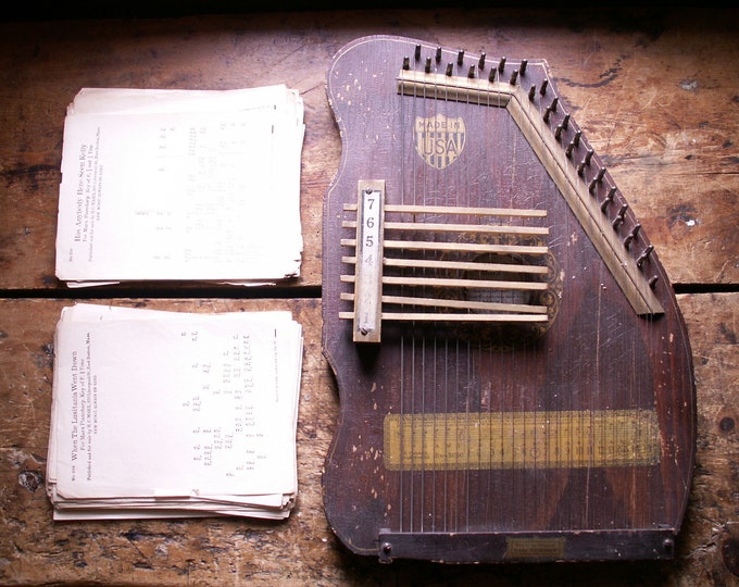 Antique Marx Pianophone Hand Made String Instrument With Original Music ...