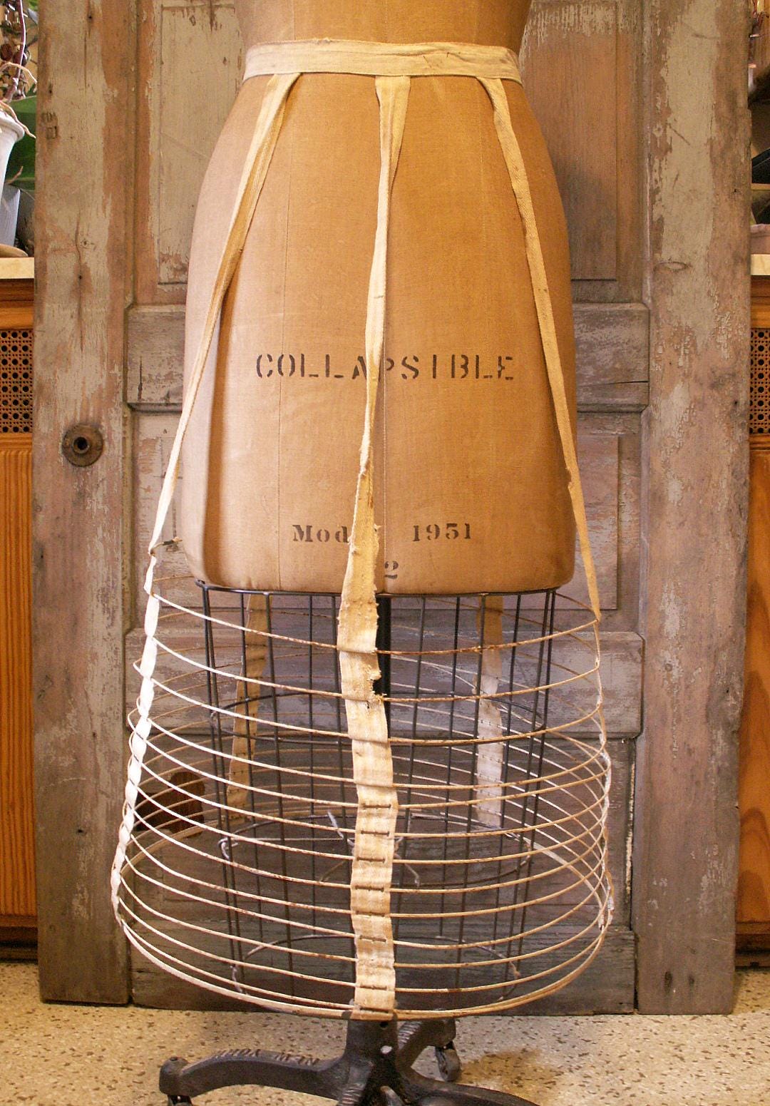 Antique Victorian Cage Crinoline - Layered Dress Hoop From the Late ...