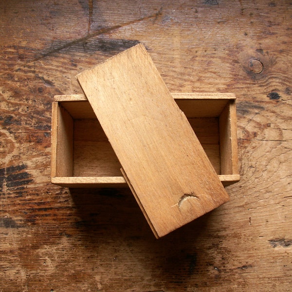 Sliding Top Wood Box - Etsy
