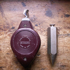 Vintage Carpenters Plumb Line Marker With Chalk Stanley Chalk-o-matic ...