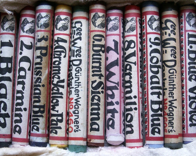Vintage Gunther Wagner Gee Wee No 460 Box of Pastels for Secondary ...
