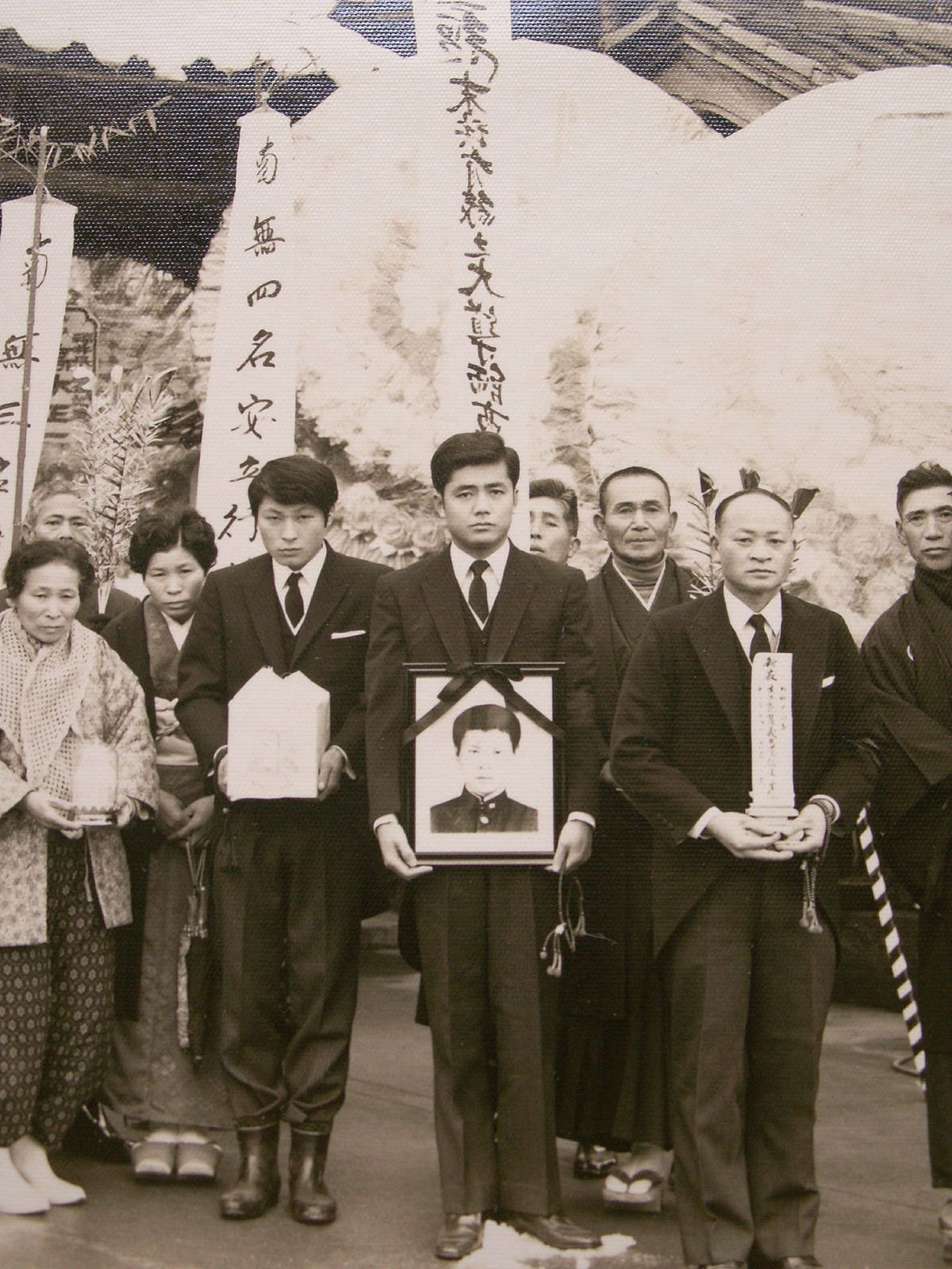 Vintage Japanese Funeral Photo at Temple With Monks and Prayer | Etsy