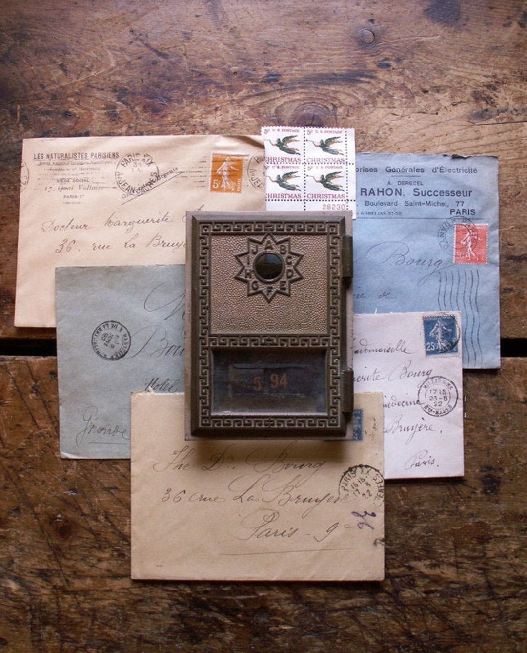 Vintage Brass Post Office Box Door - Etsy