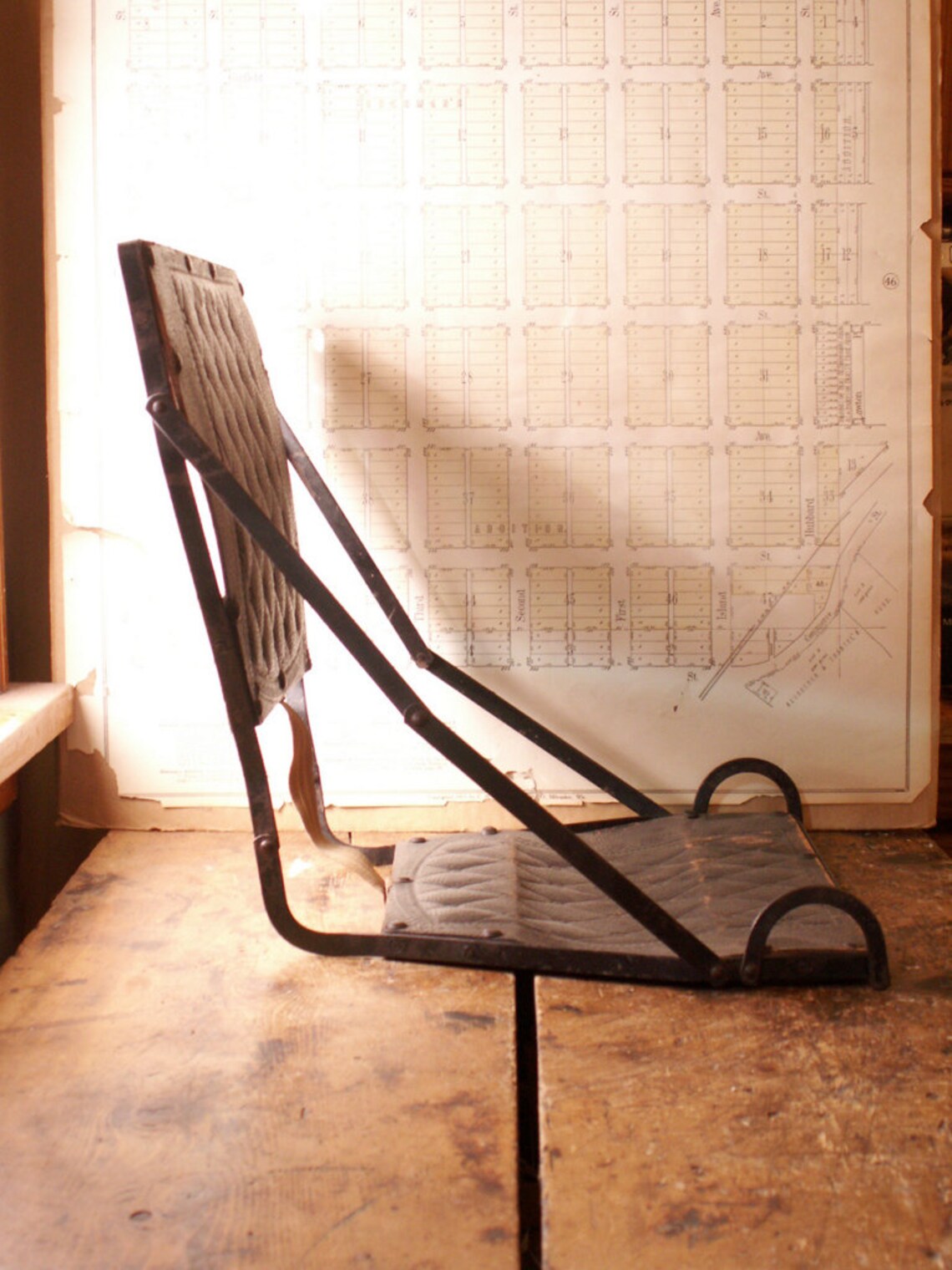 Vintage Folding Canoe Seat Rustic Lake House Decor | Etsy