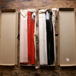 Vintage Box of Extra Large Dennison Seal Wax Sticks - Express Red and ...