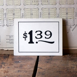 Vintage General Store Price Signs - Black and White Graphics - Great ...