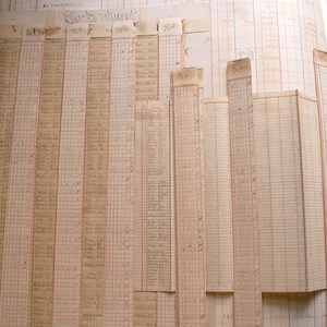 Extra Large Antique Benson & Son Leather Daily Balance Accounting ...