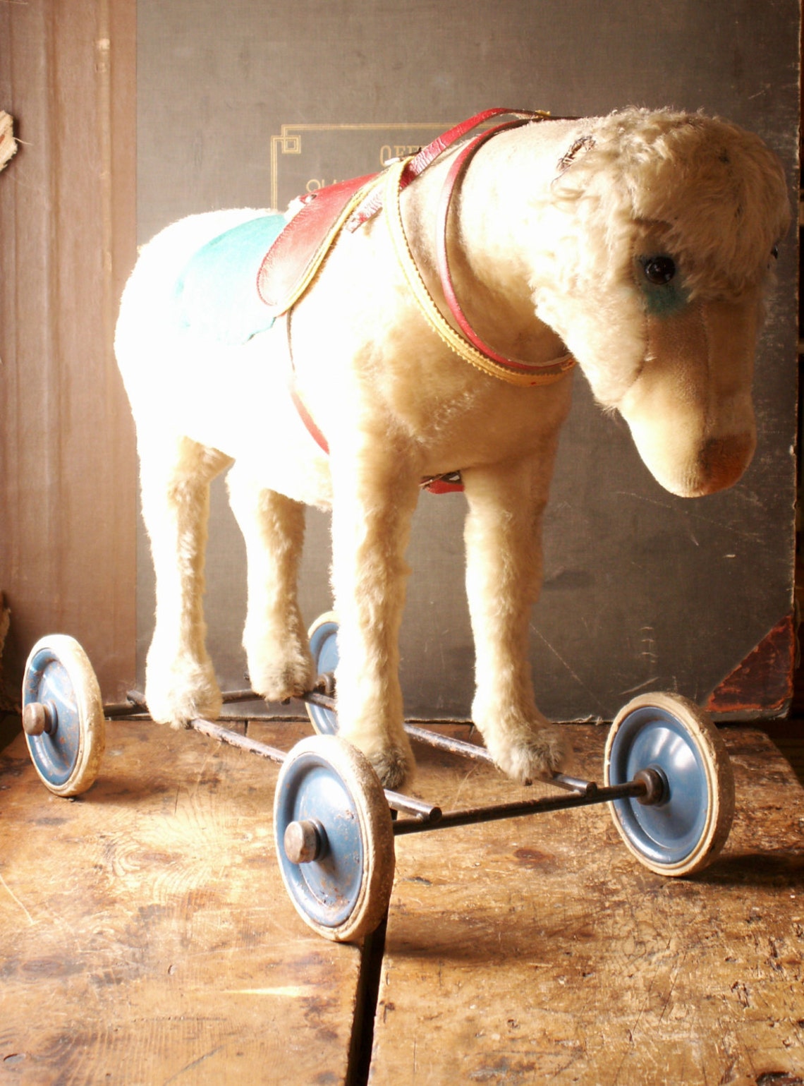 Vintage Steiff Stuffed Riding Donkey Pull Toy With Pull Cord - Etsy