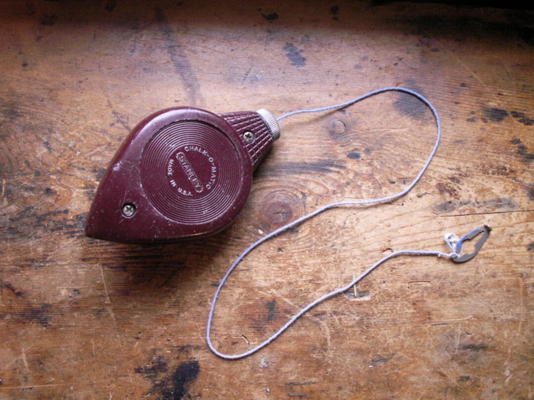 Vintage Carpenters Plumb Line Marker With Chalk Stanley Chalk-o-matic ...