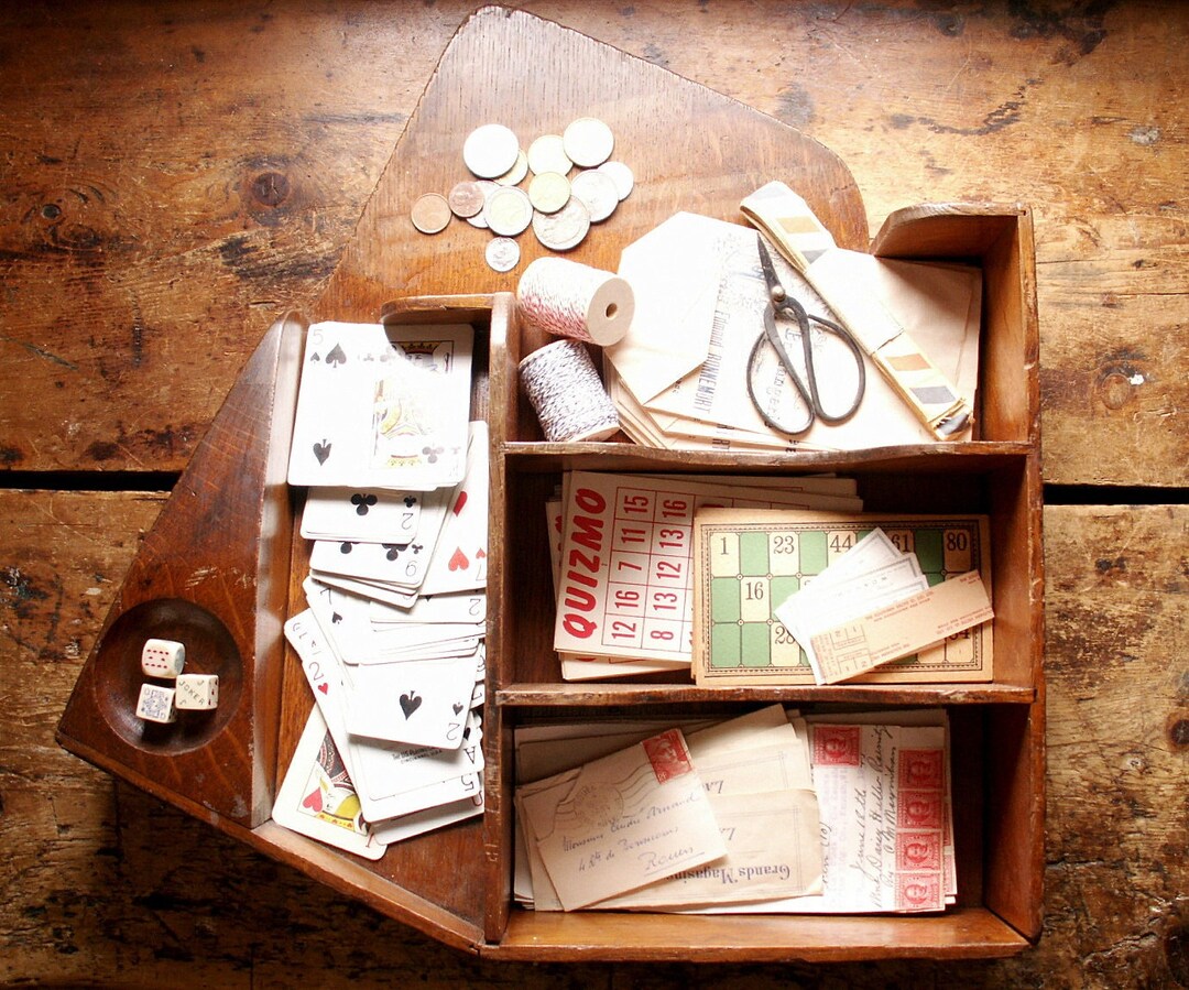 Vintage Extra Large Wood Cash Register Drawer - Money Tray Organizer ...