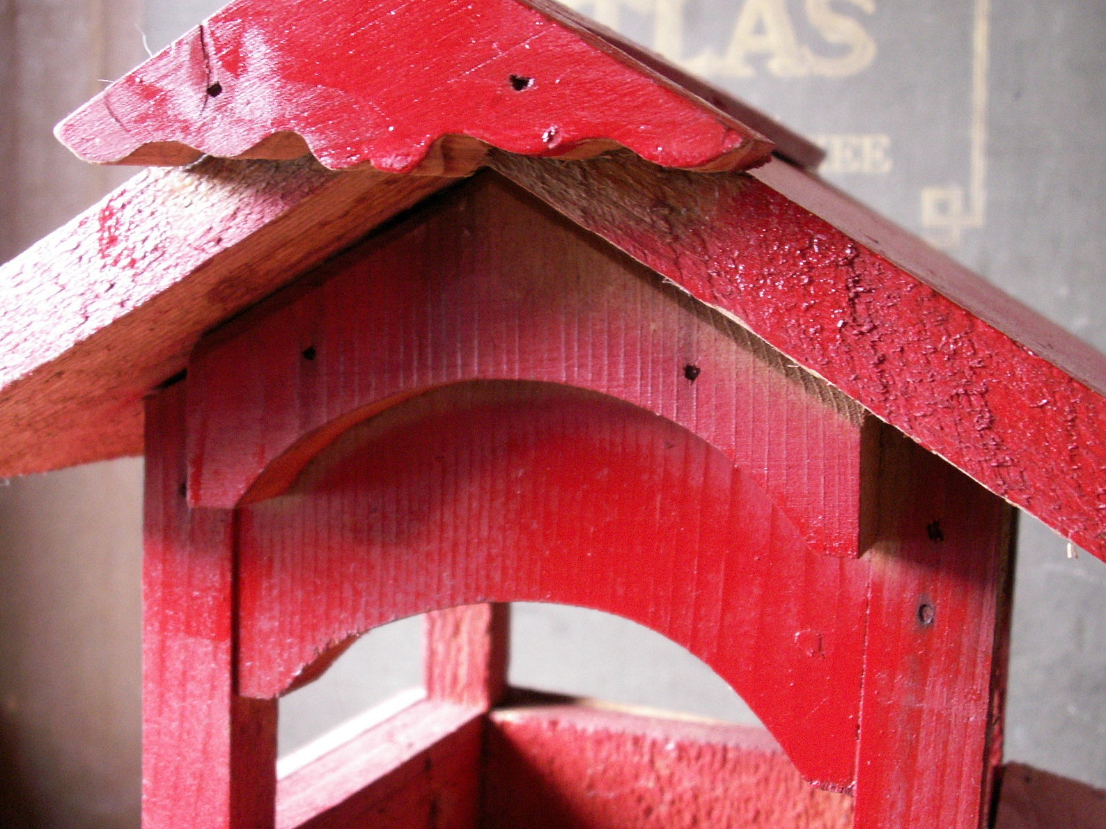 Vintage Hand Made Red Double Decker Bird Feeder Spring - Etsy