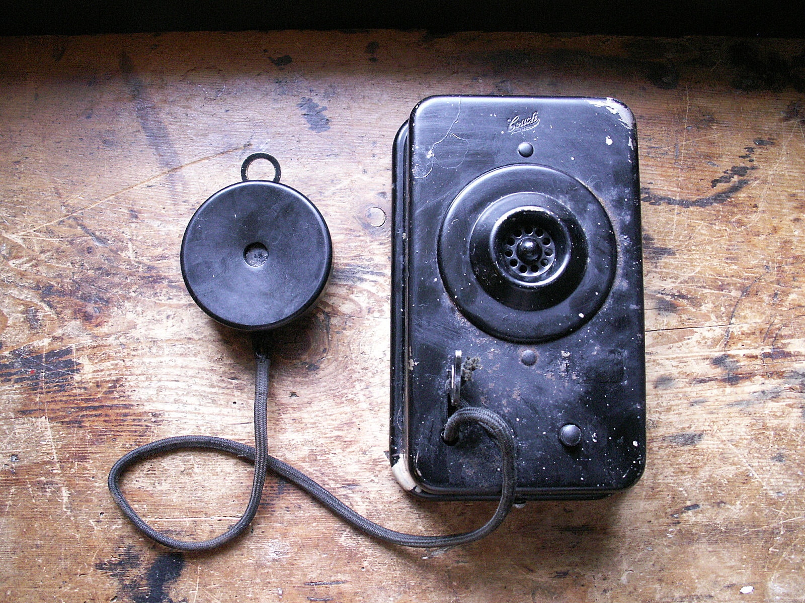 Vintage Couch Intercom Telephone - Black Wall Mount Phone With Separate Earpiece - Etsy