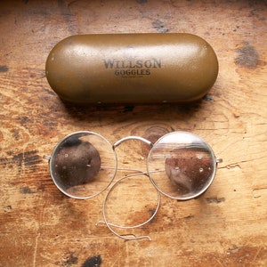 Vintage Willson Safety Goggles With Leather Side Eye Protection in ...