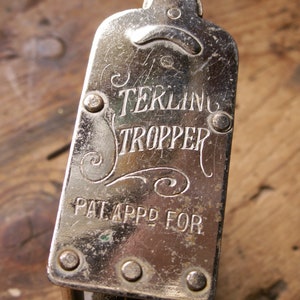 Vintage Sterling Stropper Leather Razor Sharpening Strop - Great Guy ...