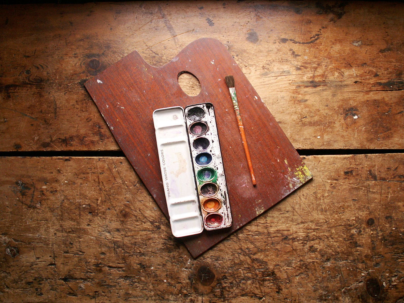 Vintage Rectangular Artist Paint Palette Great Craft Room | Etsy