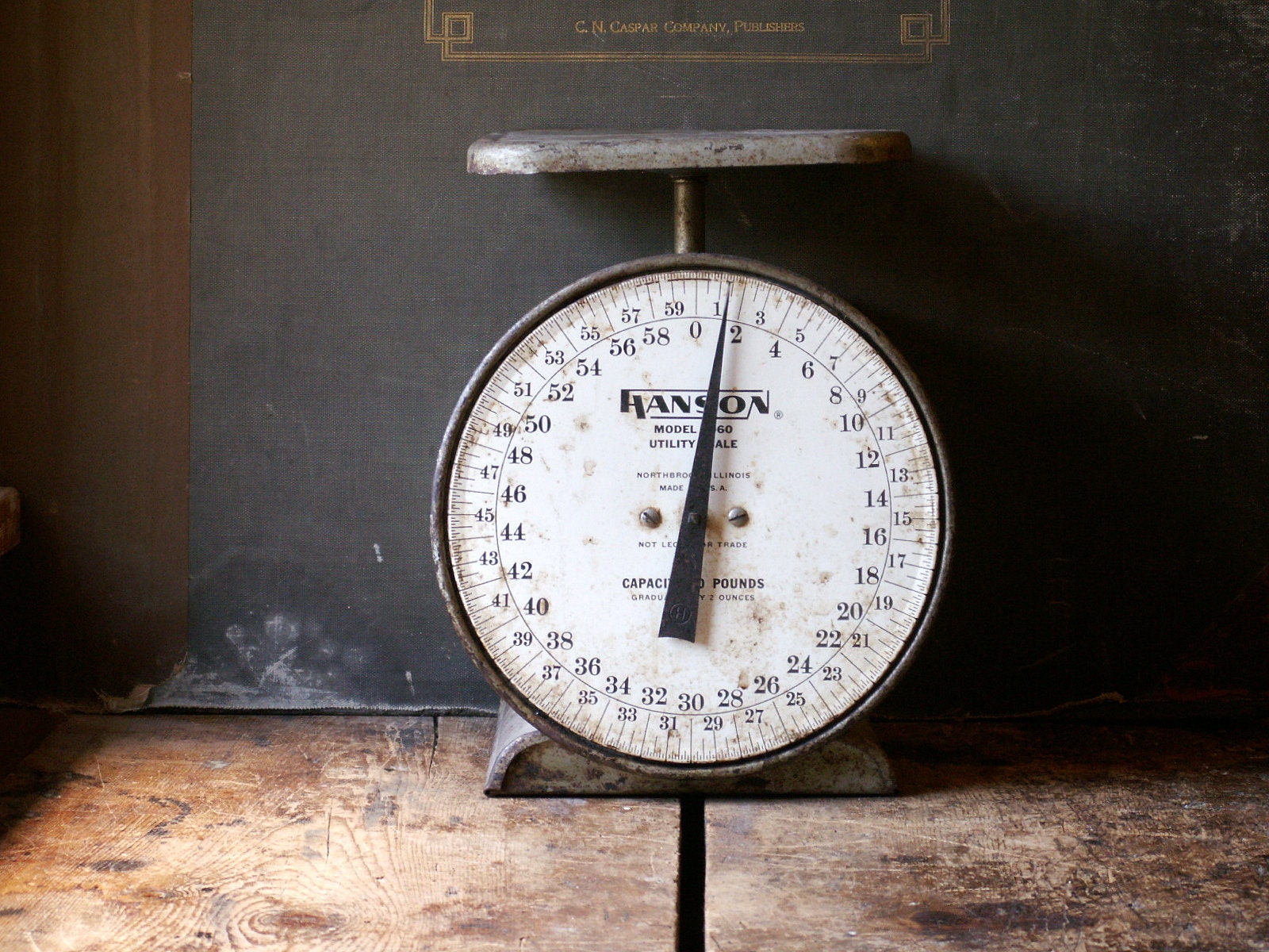 Vintage Hanson Model 2060 Utility Scale - Weighs to 60 Pounds - Rustic ...