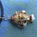 Sun Fish Pendant in Colorful Cloisonne & Gold Tone With Cord - Etsy