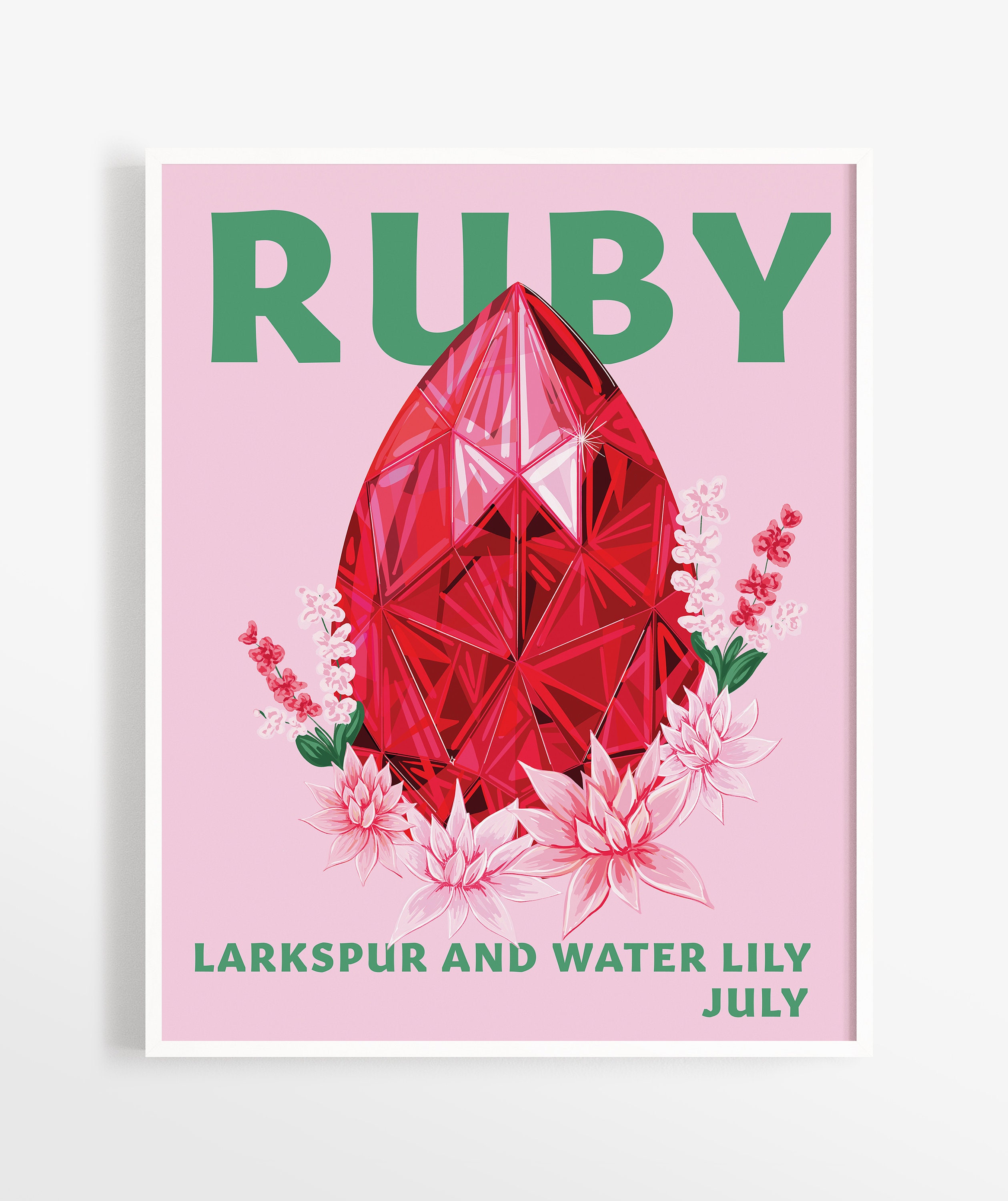 July Birthstone Color And Flower