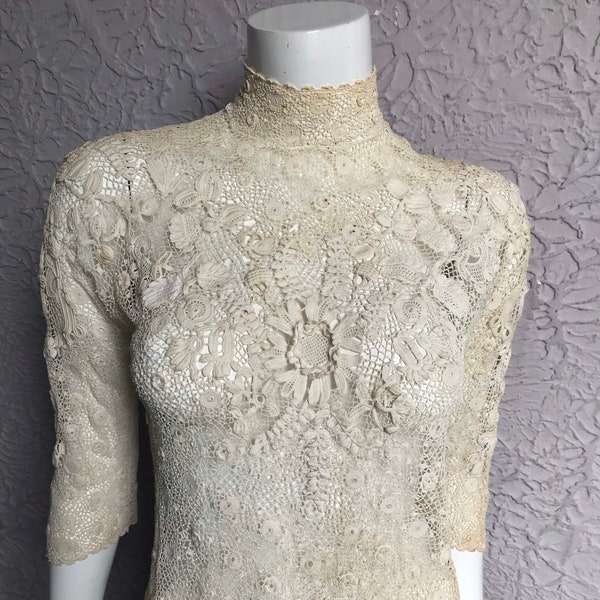 Irish Lace Dress - Etsy