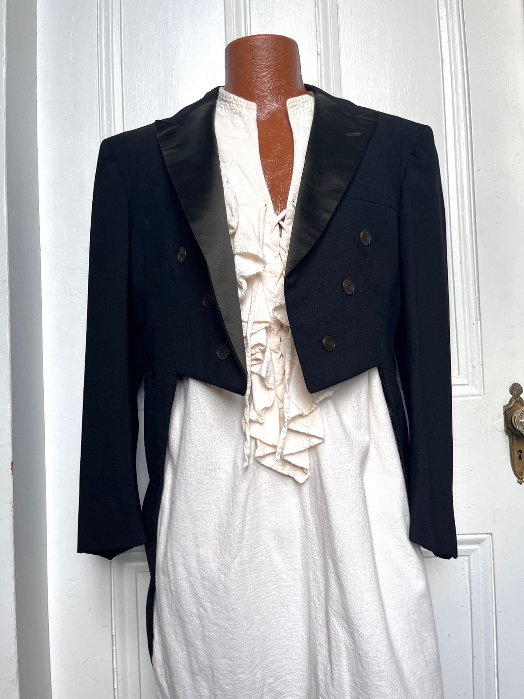 1950's Vintage Men's Tuxedo Tailcoat Silk Lapels Goth - Etsy