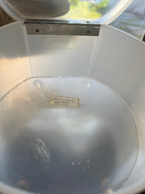 50's Vintage Carved Lucite Ice Purse Handbag Frosted … - Gem