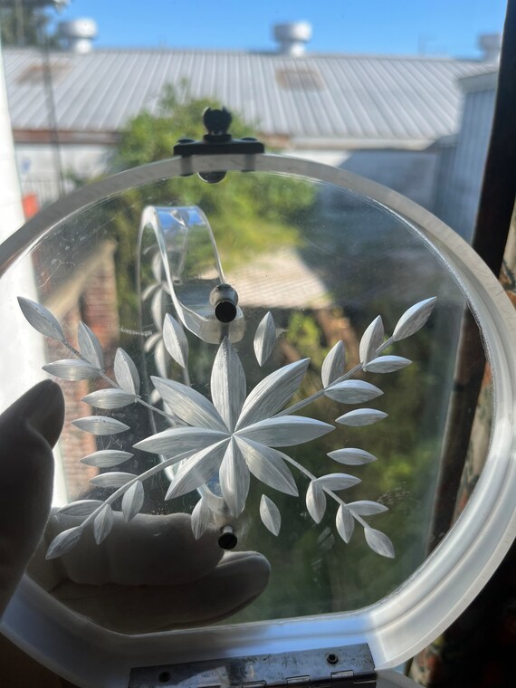 50's Vintage Carved Lucite Ice Purse Handbag Frosted … - Gem