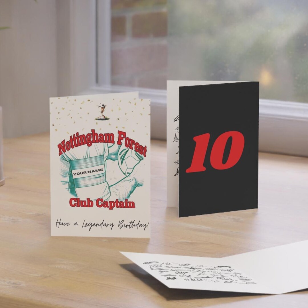 Nottingham Forest Birthday Card SIGNED Team – Player Autographs ...