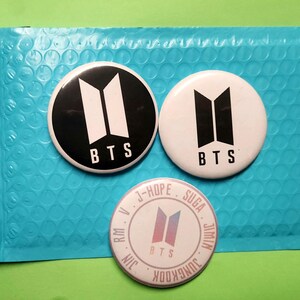 BTS Logo Pin Set (3 Pins) - Etsy