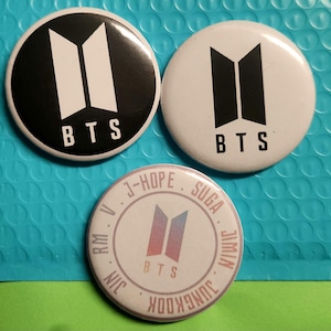 BTS Logo Pin Set (3 Pins) - Etsy