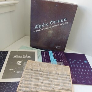 Vintage Alpha Omega Game 1977 / Unplayed and Unpunched / Sci-fi Game ...