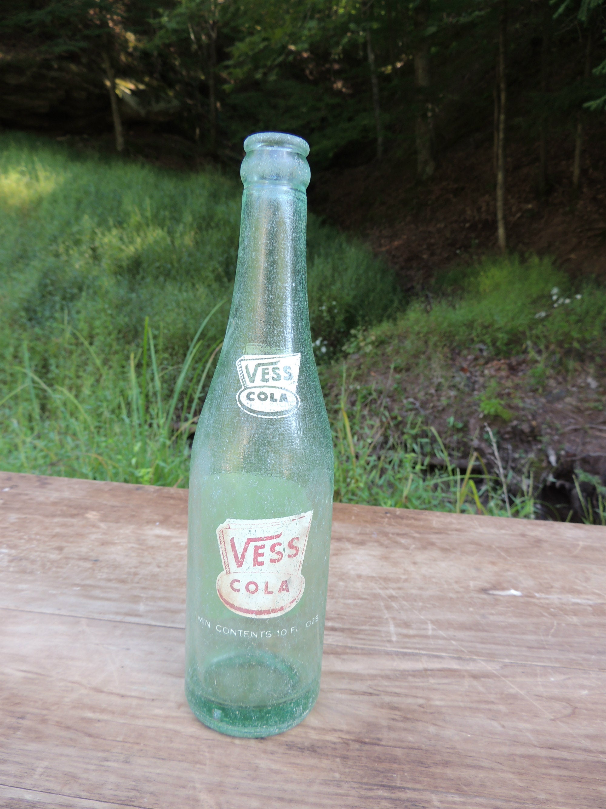 1946 Vintage Vess Cola Bottle: Collectible Glass Soda Bottle - Etsy