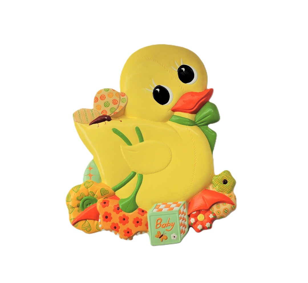 Vintage Ceramic Duck Wall Hanging: Baby Room Decor, Macky Molds 1979 - Etsy