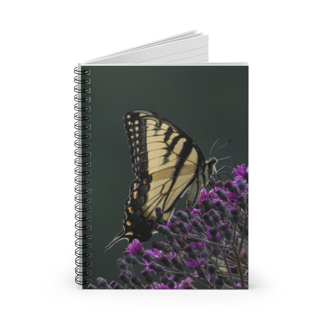 Butterfly Spiral Notebook, Tiger Swallowtail Insect Journal, Pretty ...