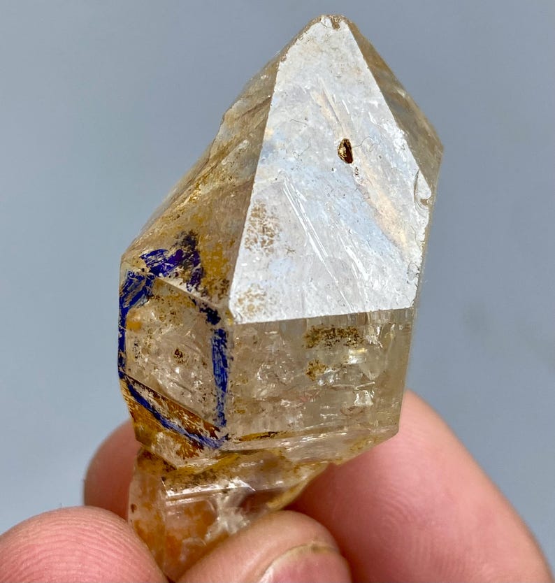 3 Moving Bubble! Natural Enhydro Window Fenster QUARTZ With Clay ...