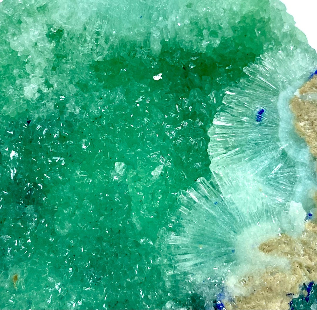 270 Gram Unique Natural Color ARAGONITE With AZURITE Crystal Specimen ...